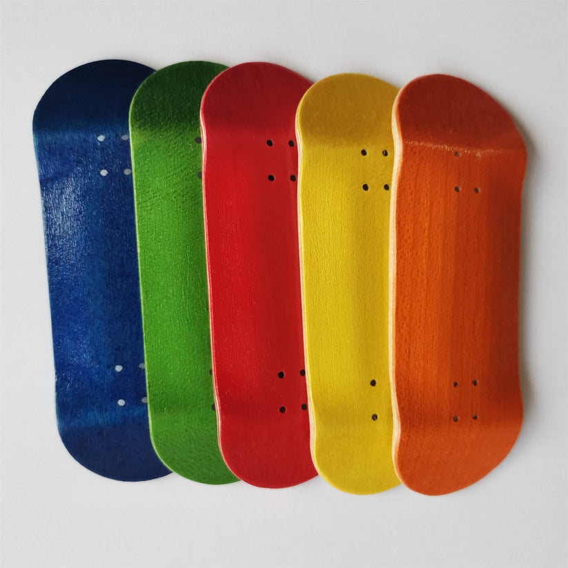 Colored Wood Fingerboard Deck Pro High Kick Deep Concave Finger Board ...