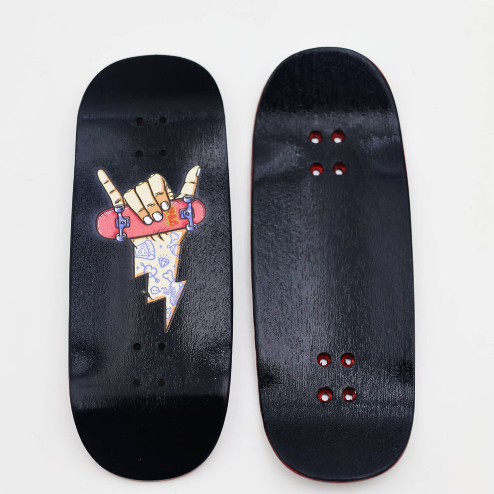 34.5mm Fingerboard Deck Low Kick with Graphic – Bravo Fingerboard